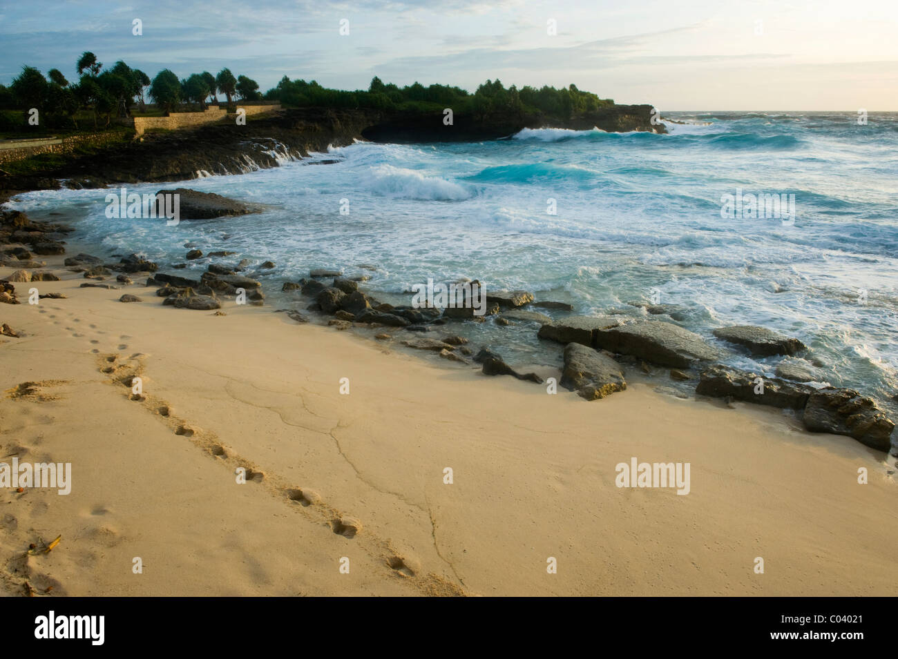 Sandy bay on Nusa Lembongan, Bali, Indonesia is one of the most ...