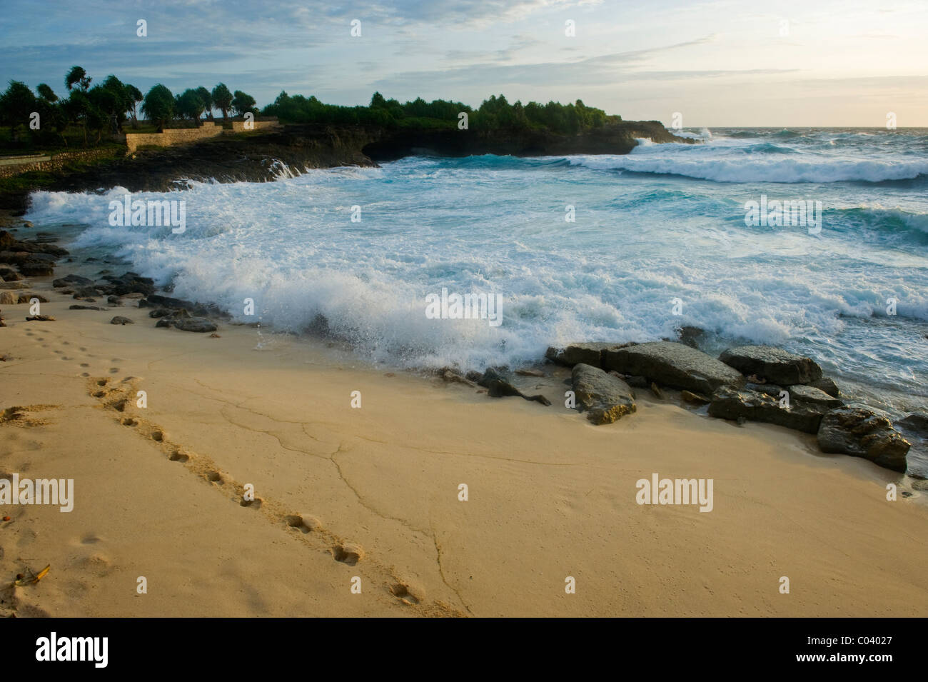 Sandy bay on Nusa Lembongan, Bali, Indonesia is one of the most ...