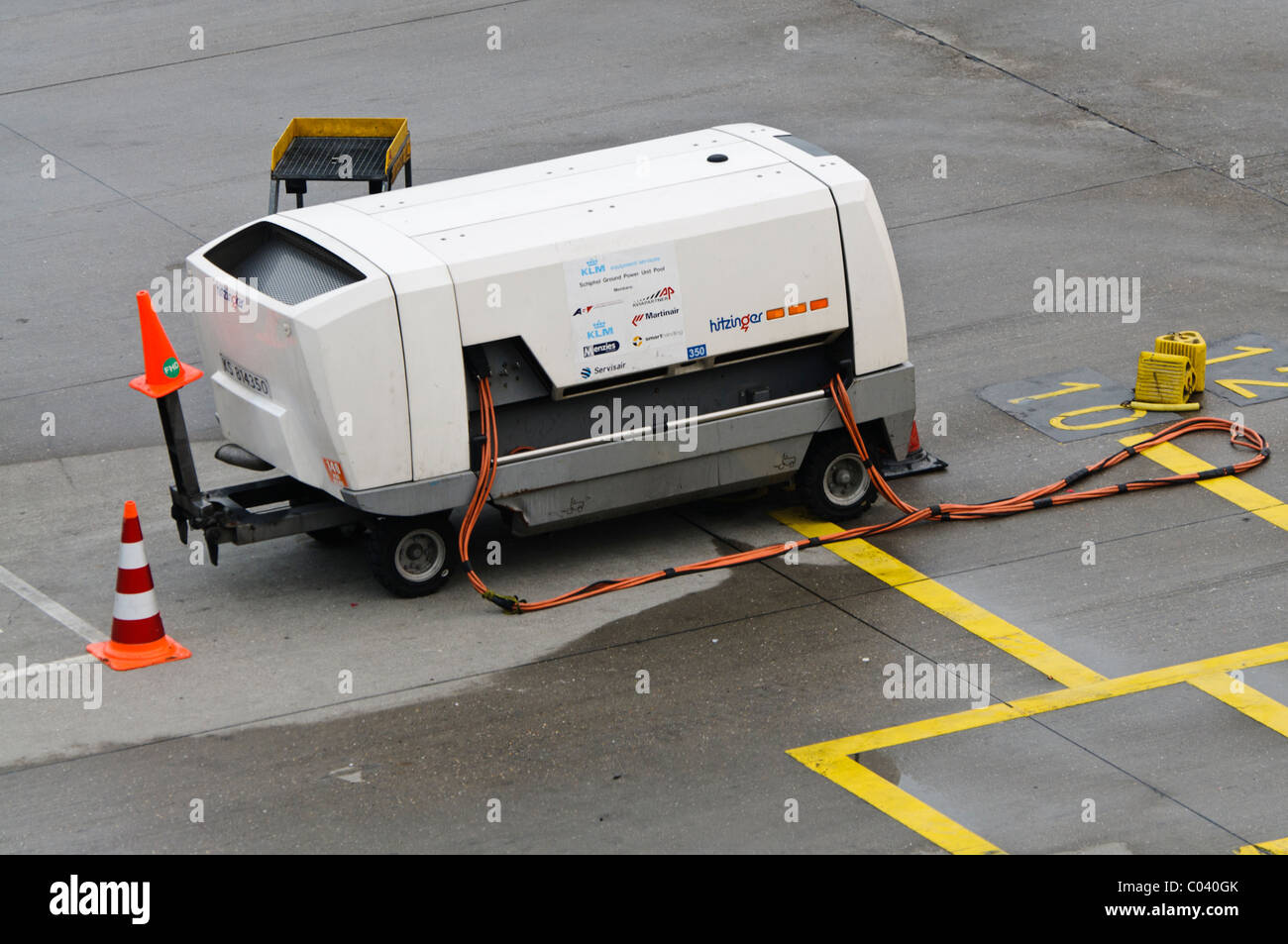 Airplane electricity generator Stock Photo - Alamy