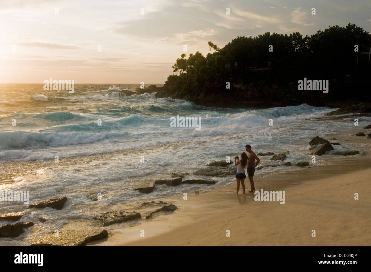 Sandy bay on Nusa Lembongan, Bali, is one of the most beautiful ...
