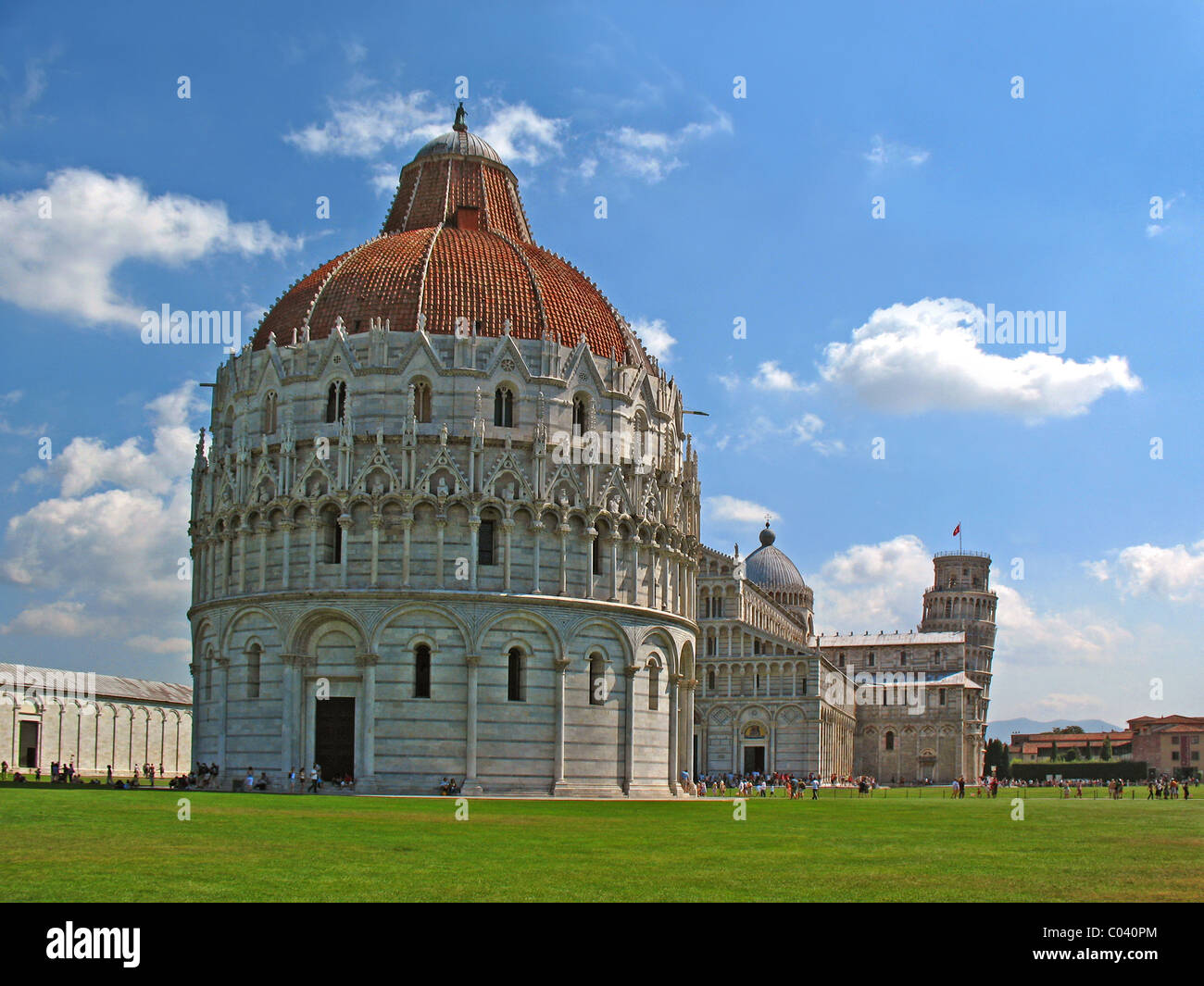 Walled area at the heart of the city of pisa hi-res stock photography ...