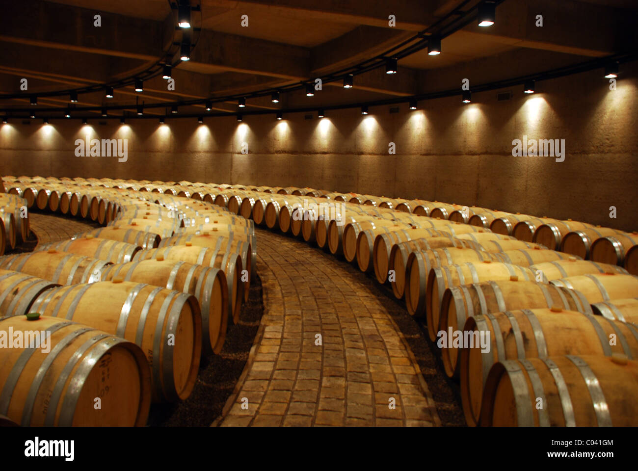 Barrels of wine in an Argentinian bodega Stock Photo - Alamy