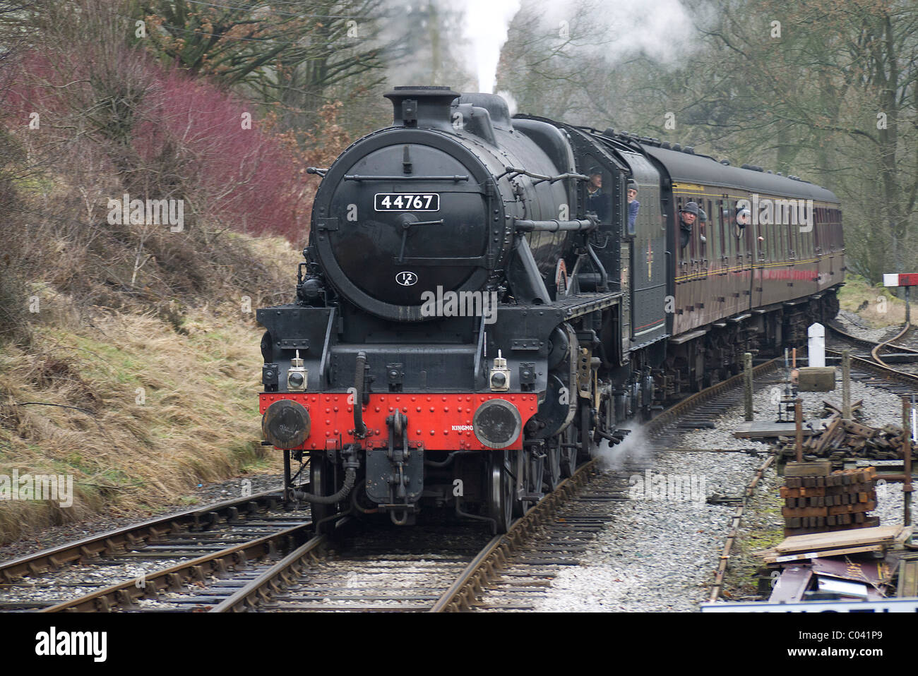 black five on the kwvr Keighley Stock Photo - Alamy