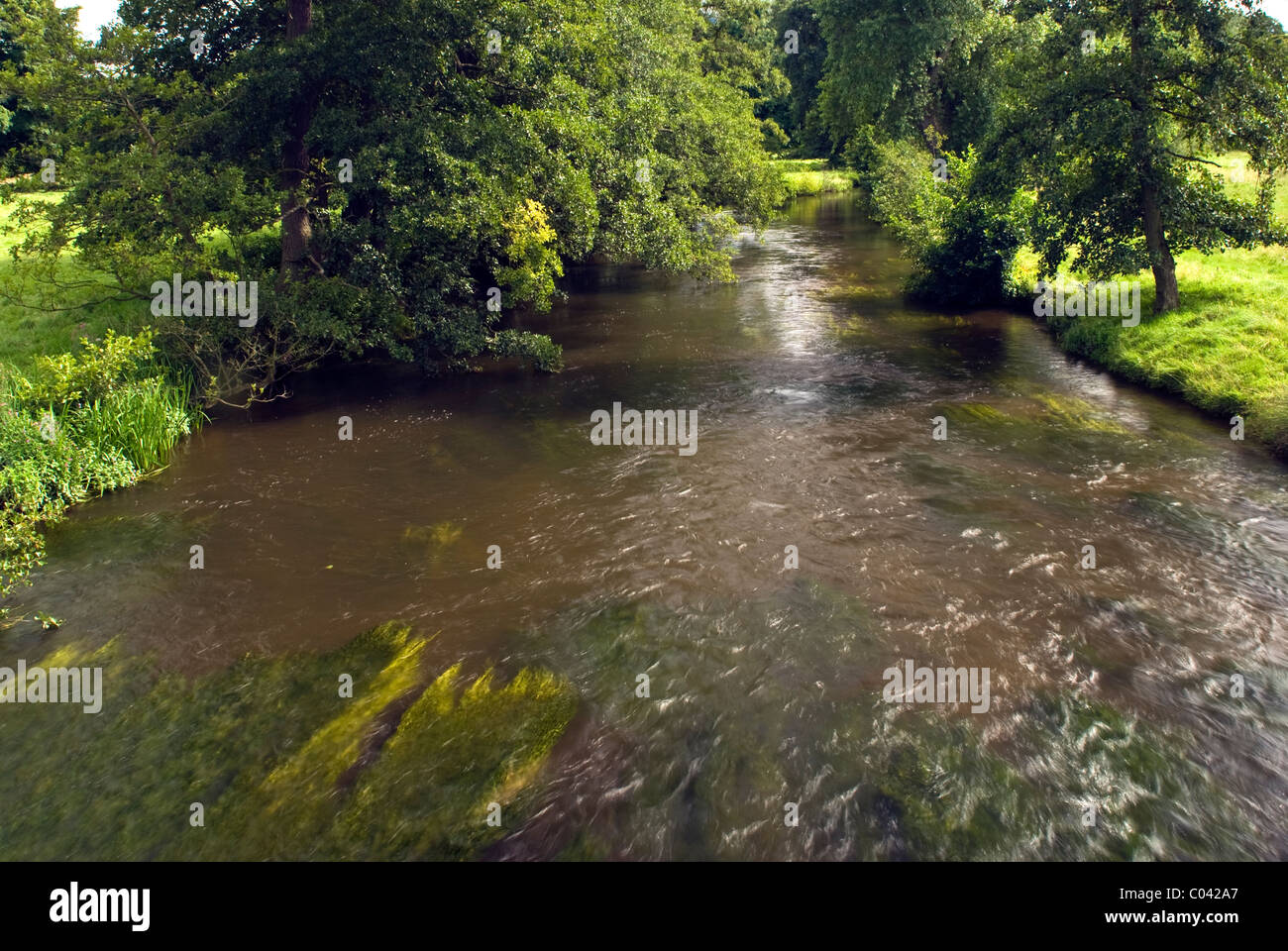 river Wye flowing Stock Photo - Alamy