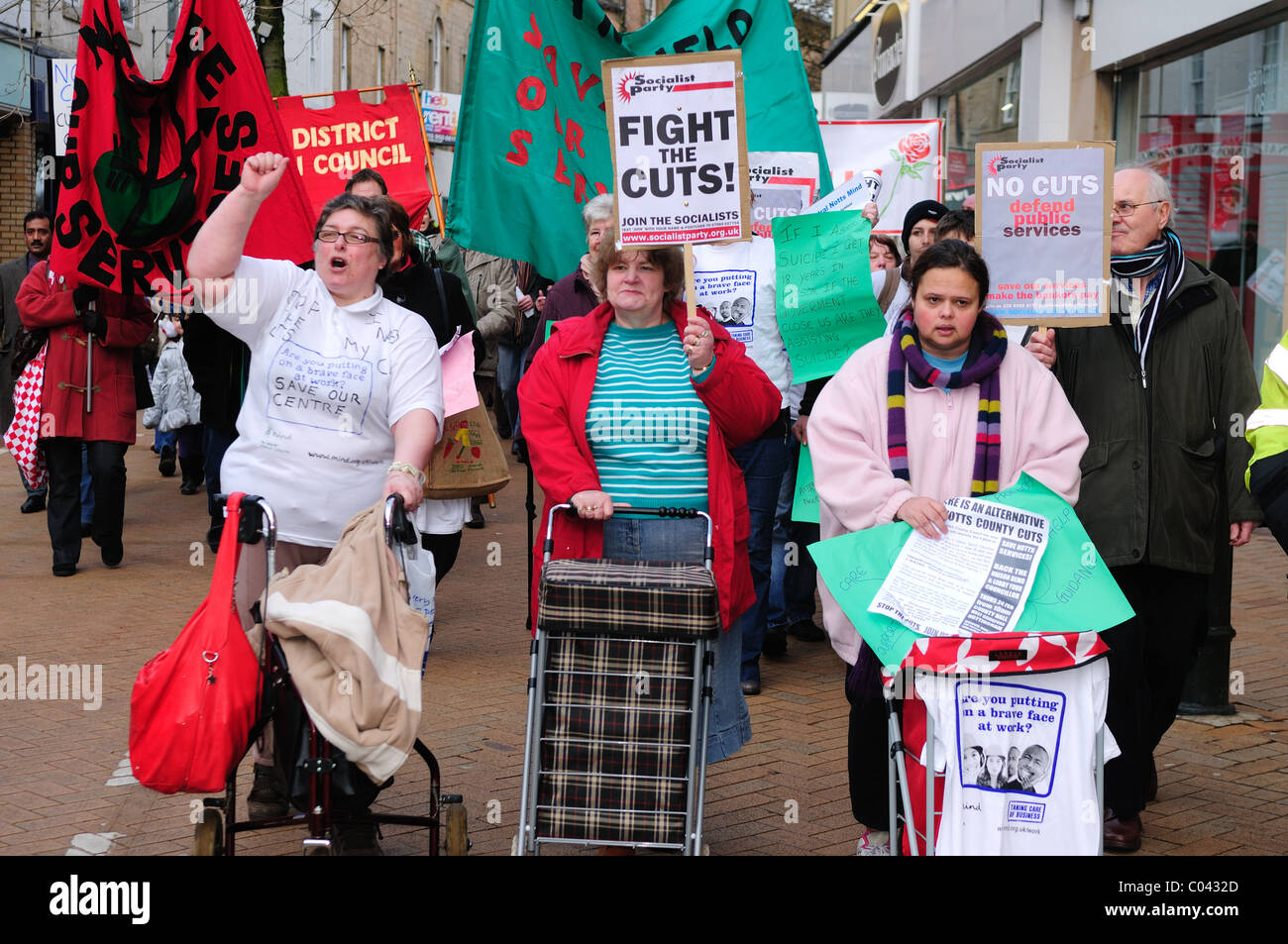 Protester's March Through Mansfield Town Center Against Conservative ...