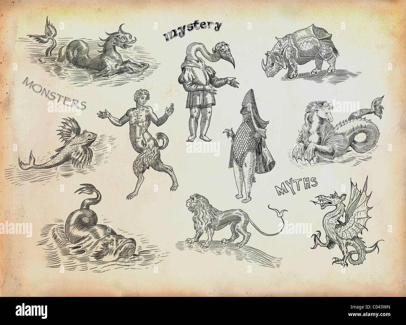 Demons illustration hi-res stock photography and images - Alamy