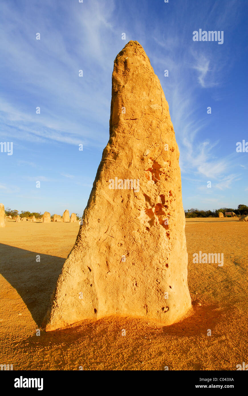 The Pinnacles desert, Nambung National Park, Western Australia Stock ...