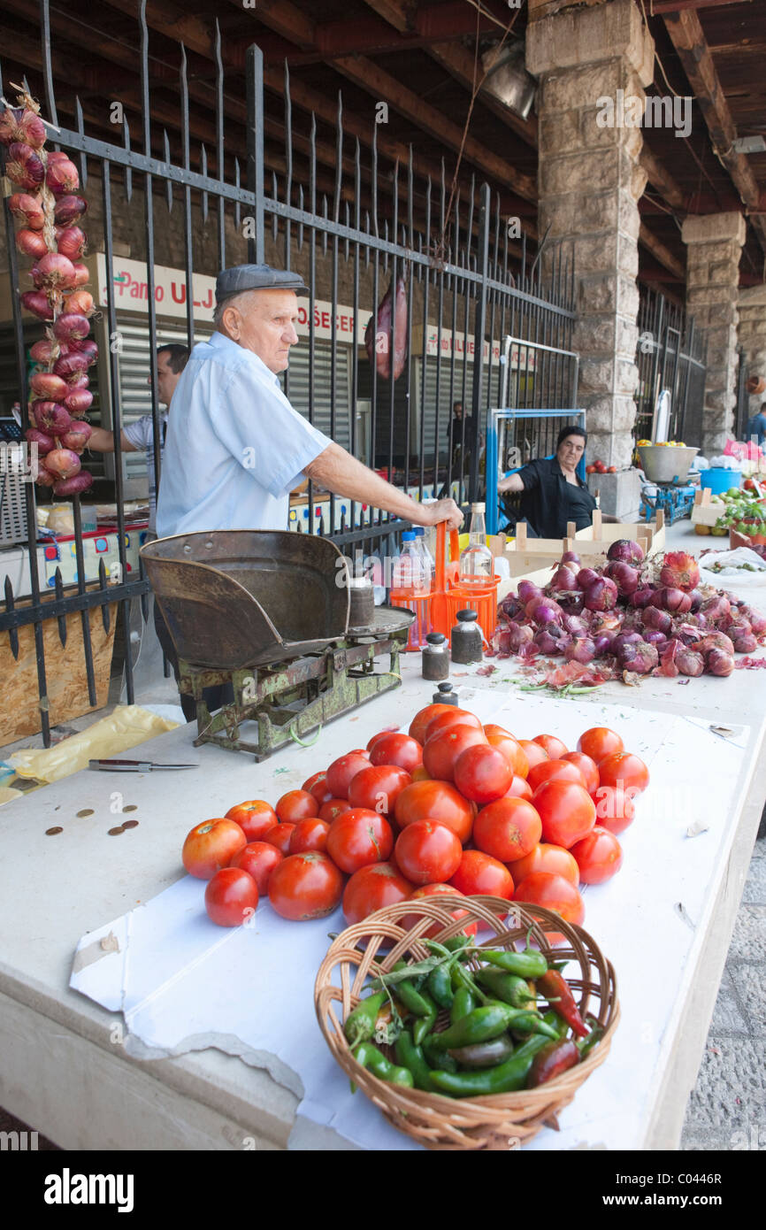 Market, Kotor, Boka Kotorska, Montenegro Stock Photo - Alamy