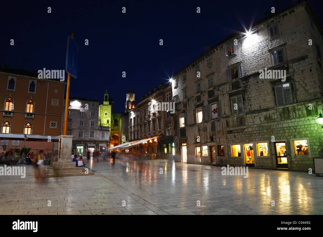 Split old square, Croatia Stock Photo - Alamy