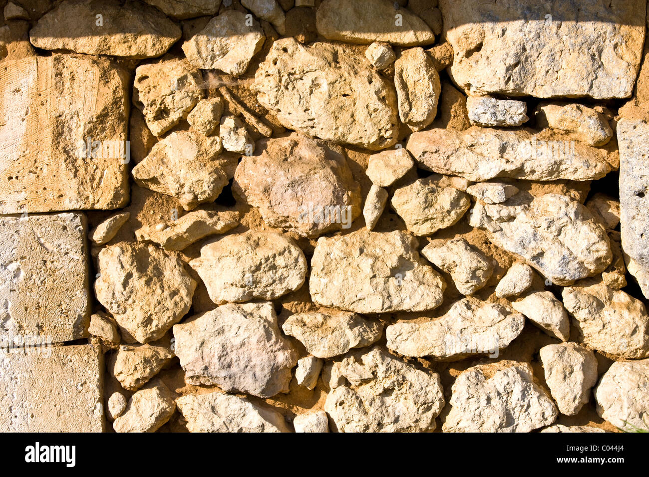 Old stone wall in France Stock Photo - Alamy
