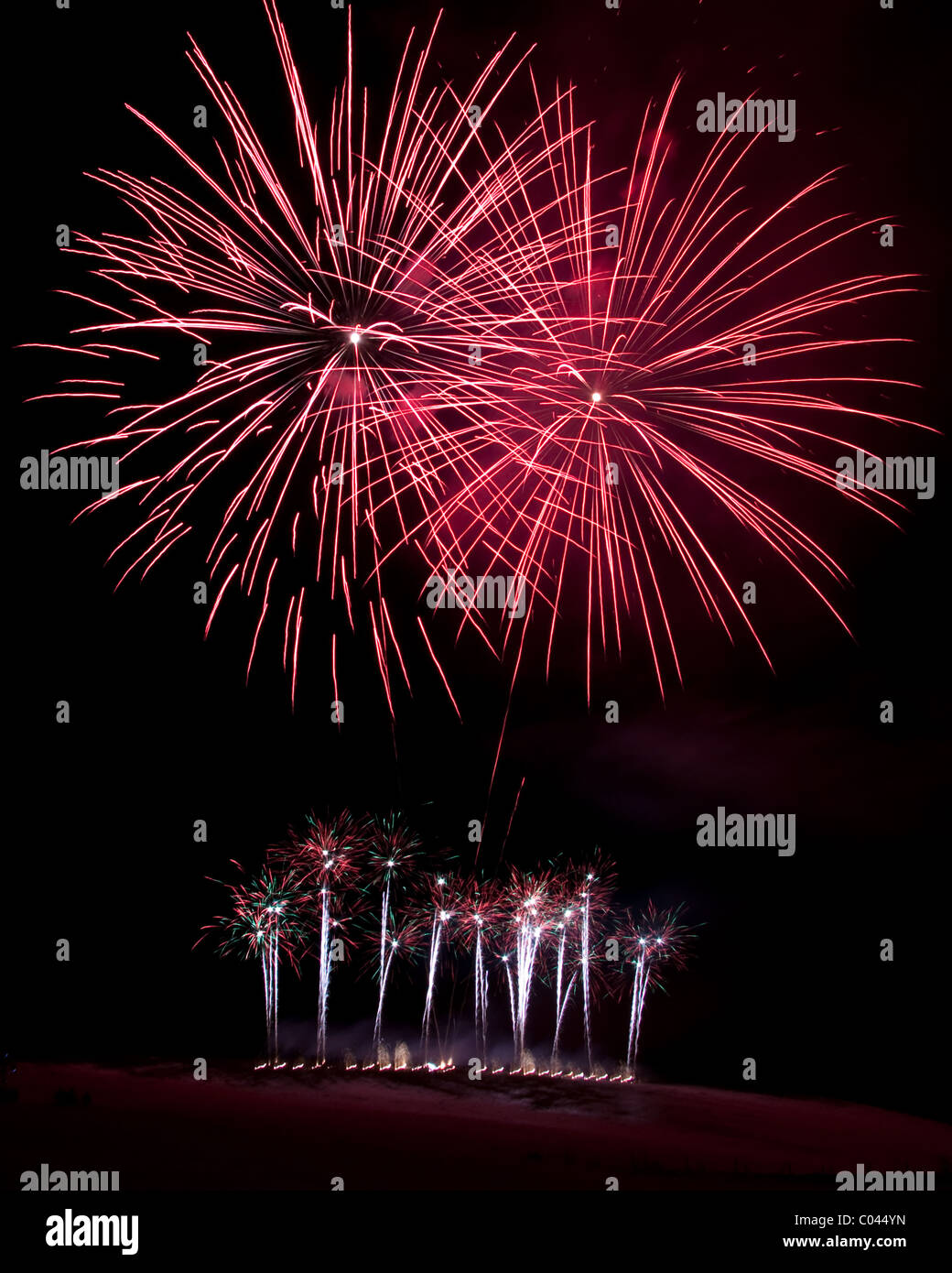 Fireworks of the competition "Fiocchi di Luce Stock Photo - Alamy