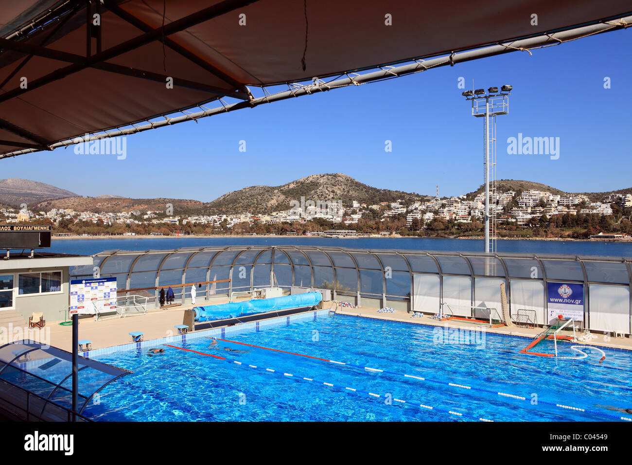 europe greece athens vouliagmeni the nautical club swimming pool Stock ...
