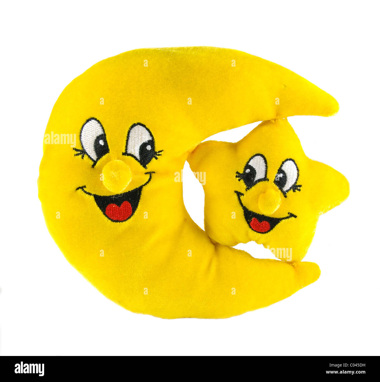 Yellow mascot - moon and star Stock Photo - Alamy