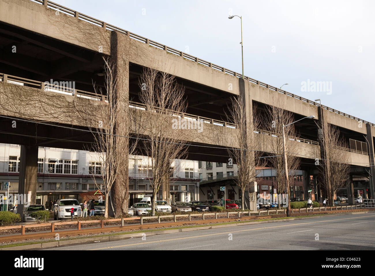 Alaskan way seattle hi-res stock photography and images - Alamy