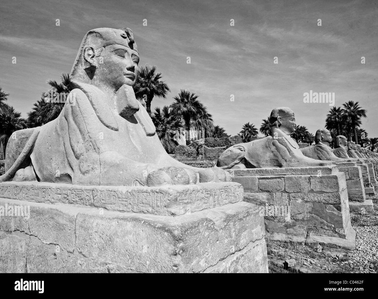 Sphinx egypt clouds Black and White Stock Photos & Images - Alamy