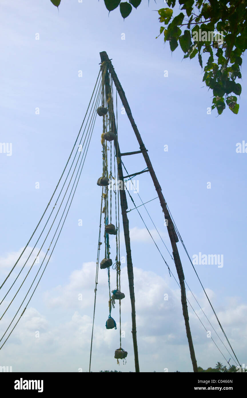Chinese fishing net, Kochi, Kerala, India Stock Photo - Alamy