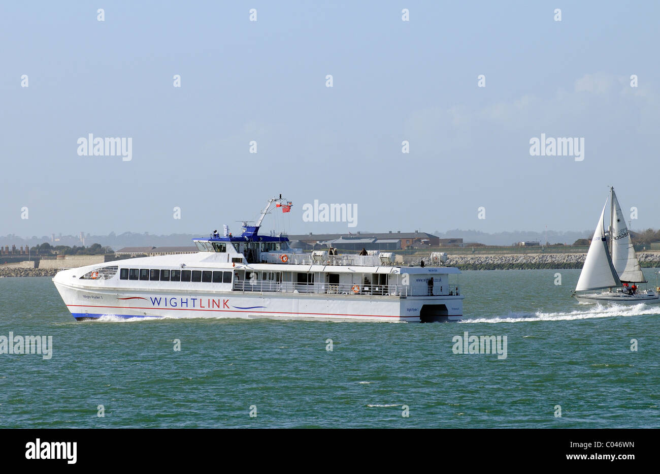 Wightlink passenger ferry wight ryder 1 hi-res stock photography and ...