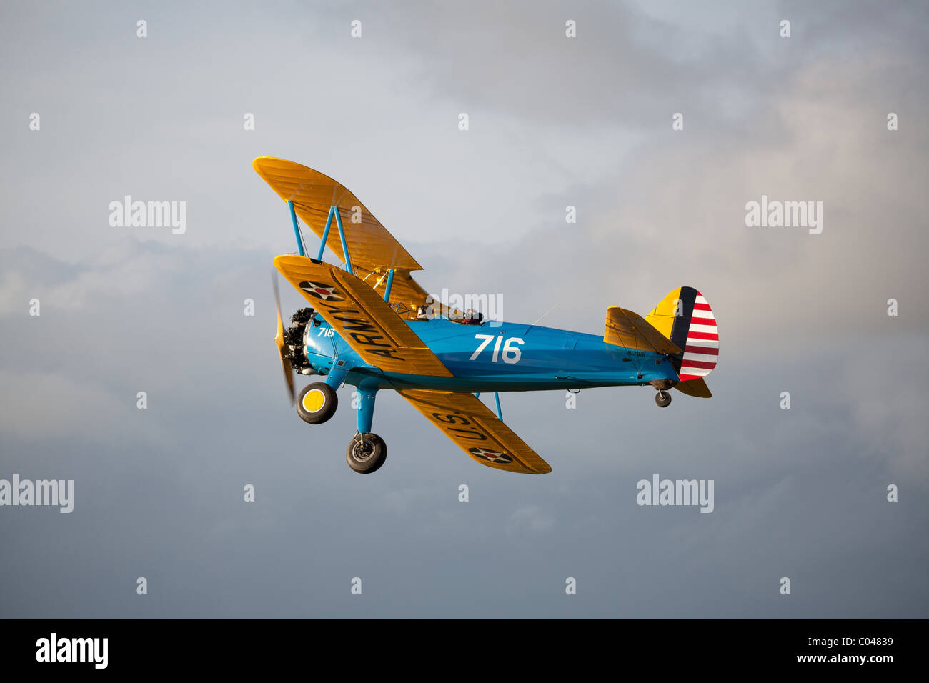 Us army boeing stearman biplane hi-res stock photography and images - Alamy