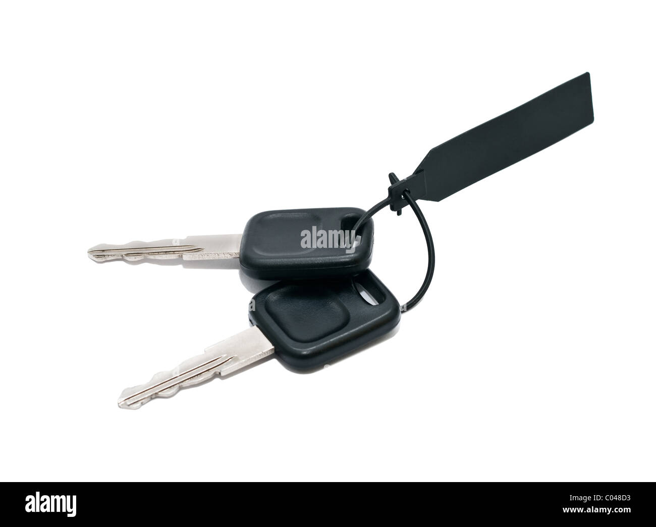 Bunch of car keys isolated on white background Stock Photo - Alamy