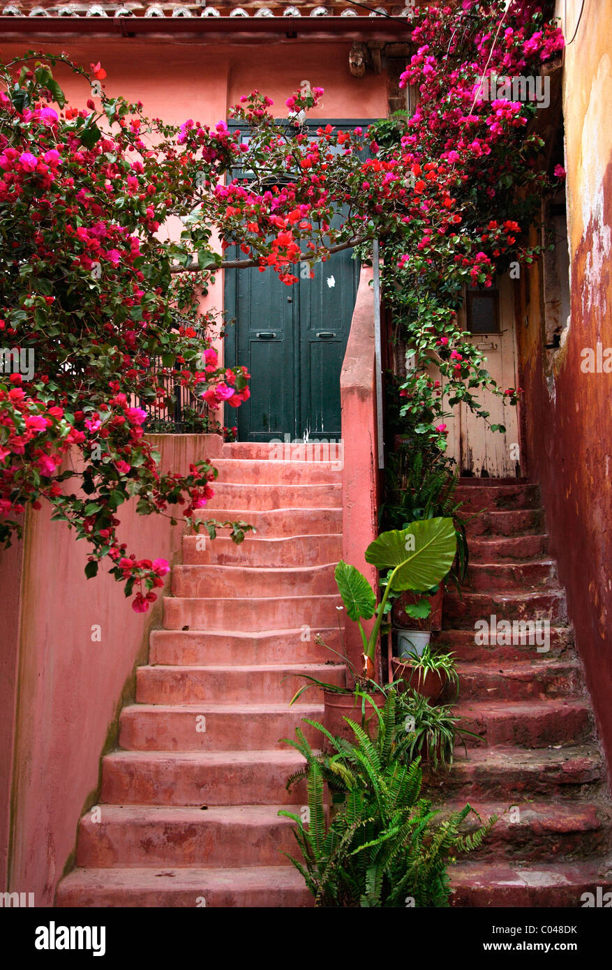 A beautiful "corner" in the old part of Hania town, Crete, Greece Stock ...
