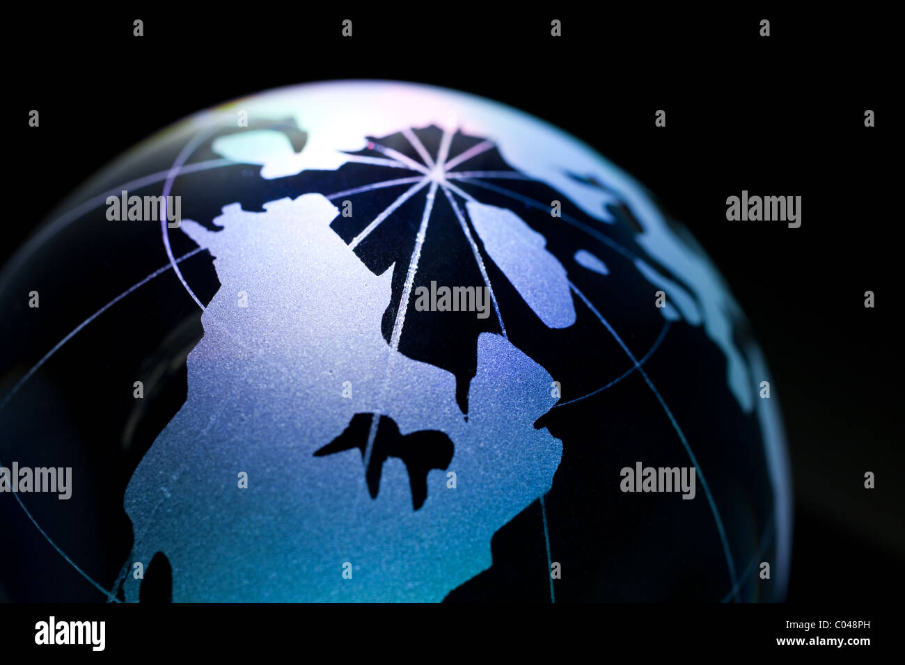 Planet earth glass sphere hi-res stock photography and images - Alamy