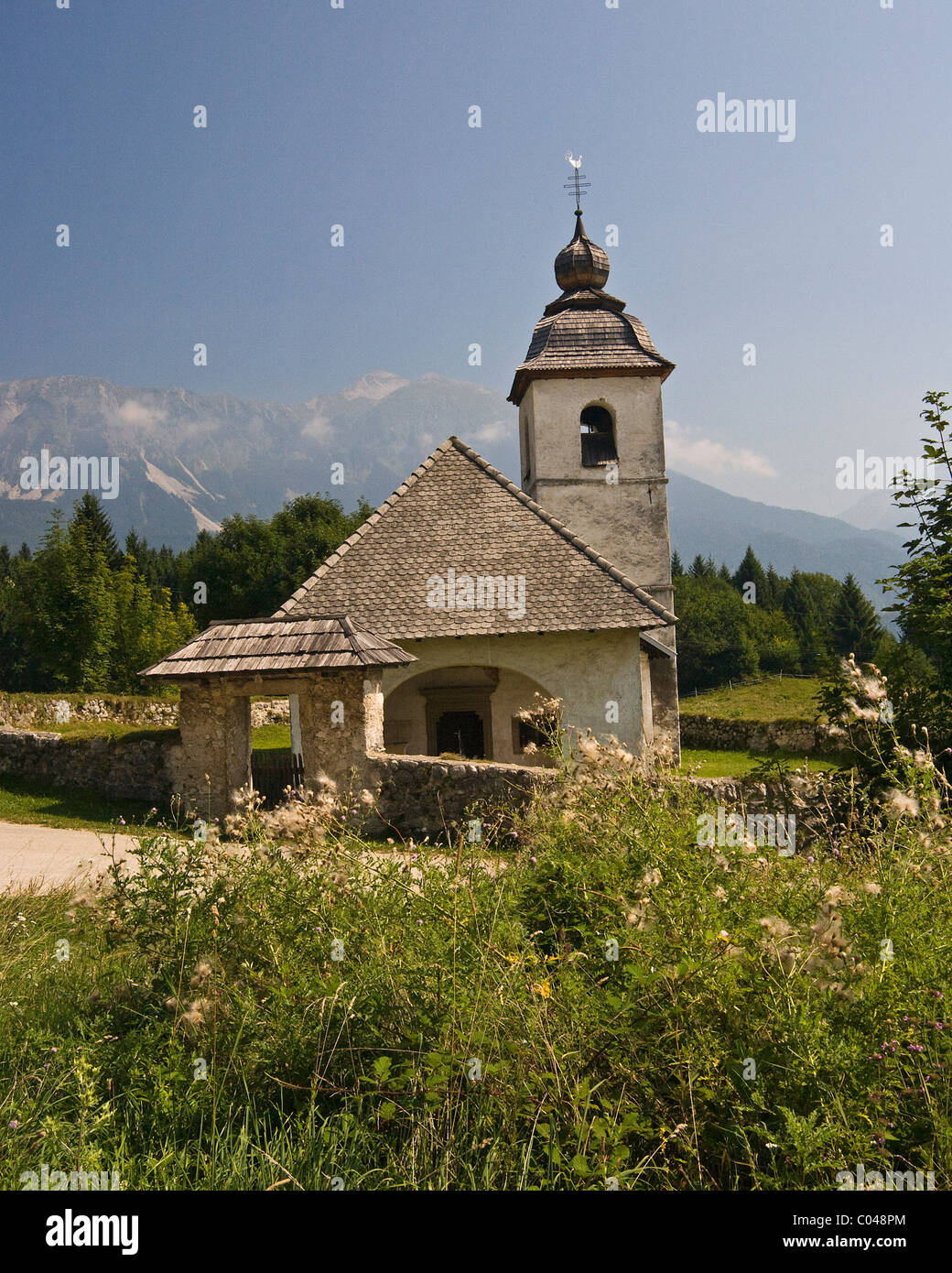 A small rural chapel in Slovenia Stock Photo - Alamy