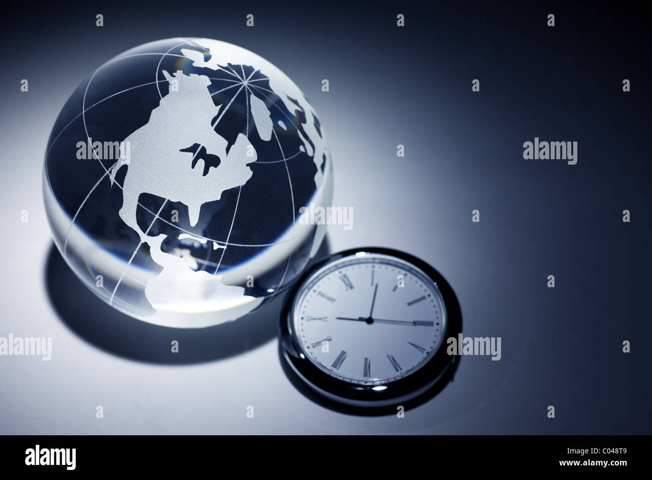 Globe clock background hi-res stock photography and images - Alamy