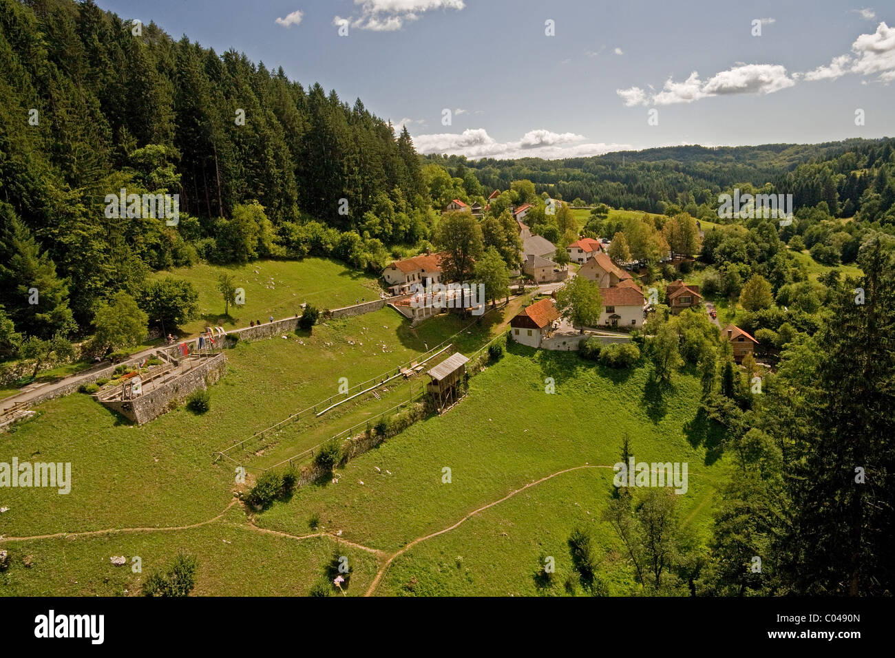 Predjamski Grad is an amazing castle built into the cliffs deep in the ...