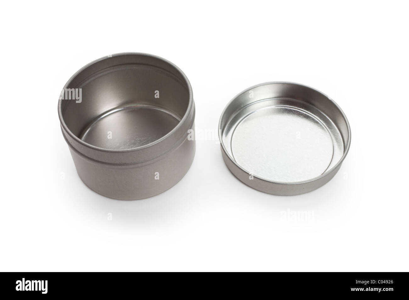 Round Container with white background Stock Photo - Alamy