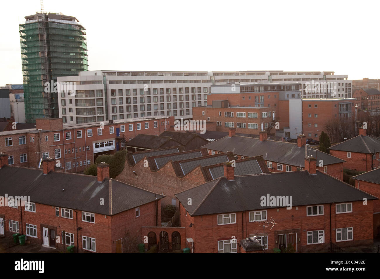 Nottingham skyline showing development on new office block Nottingham ...