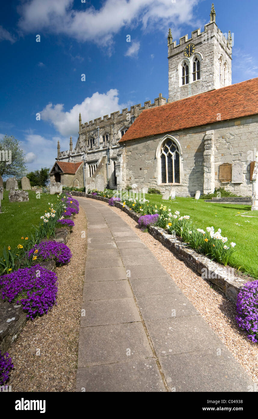 St Peters Church Wootton Wawen Stock Photo - Alamy