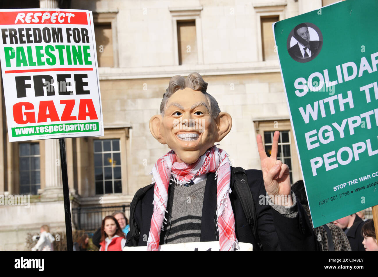 Egypt rally Mubarak uprising solidarity Amnesty International Trafalgar ...