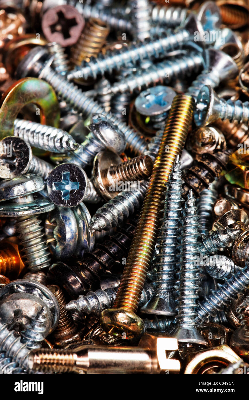 Sharp screws hi-res stock photography and images - Alamy