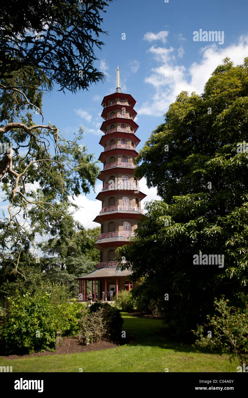 The Great Pagoda, Royal Botanical Gardens, Kew, London Stock Photo - Alamy