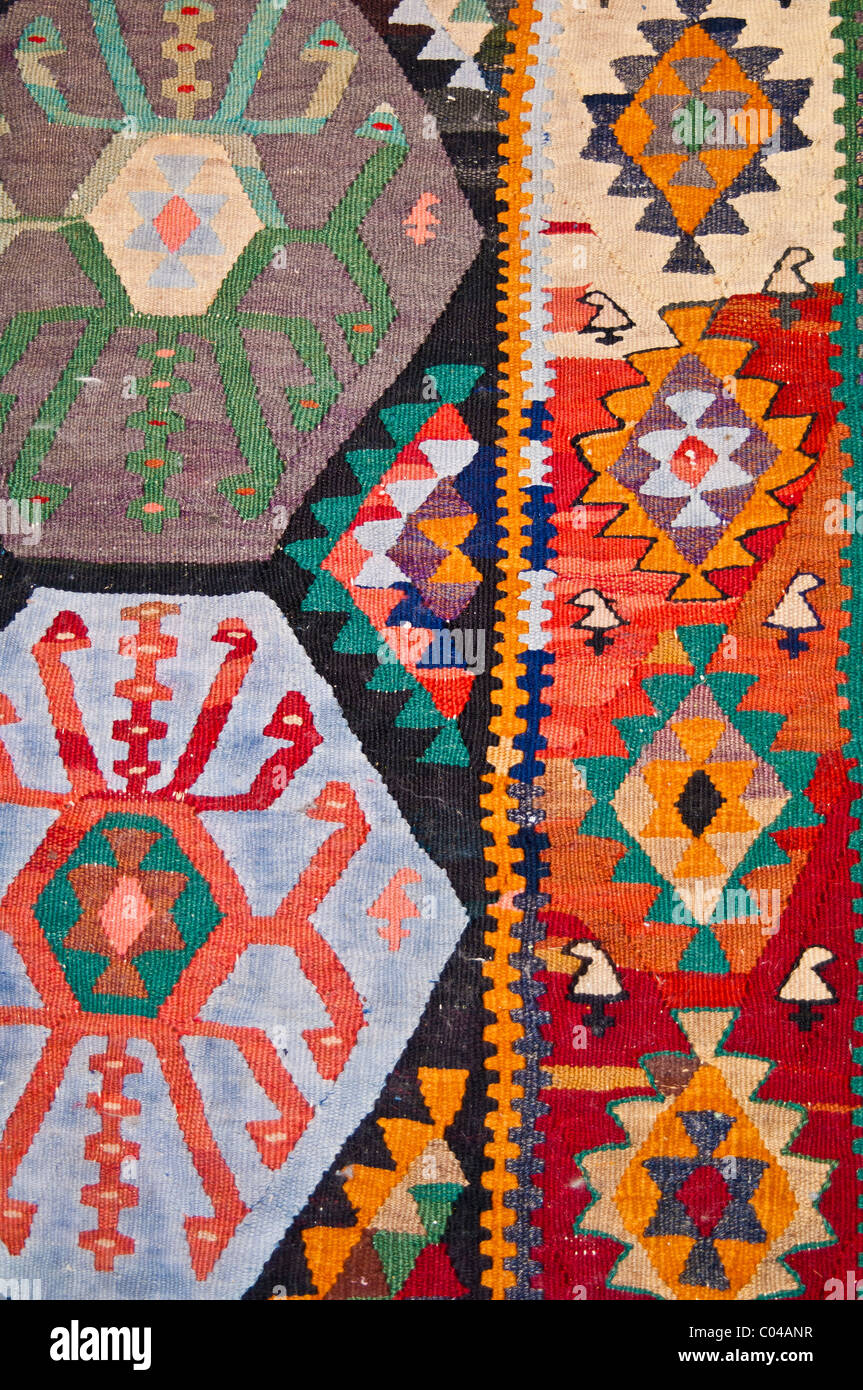 Detail from Kurdish rug Stock Photo - Alamy