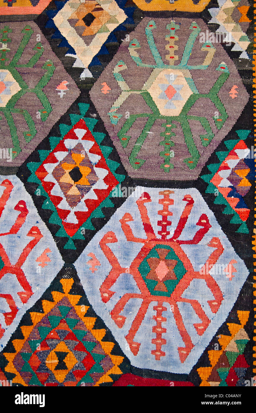 Detail from Kurdish rug Stock Photo - Alamy