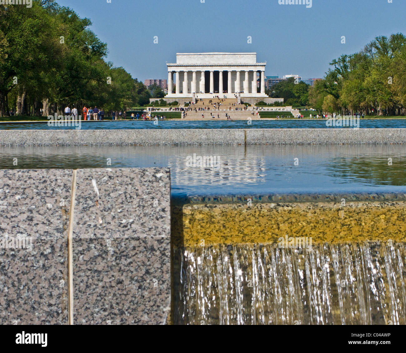 Washington monument reflecting pool seen hi-res stock photography and ...