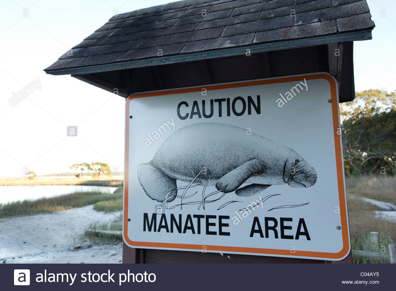 Manatee Caution Sign High Resolution Stock Photography and Images - Alamy