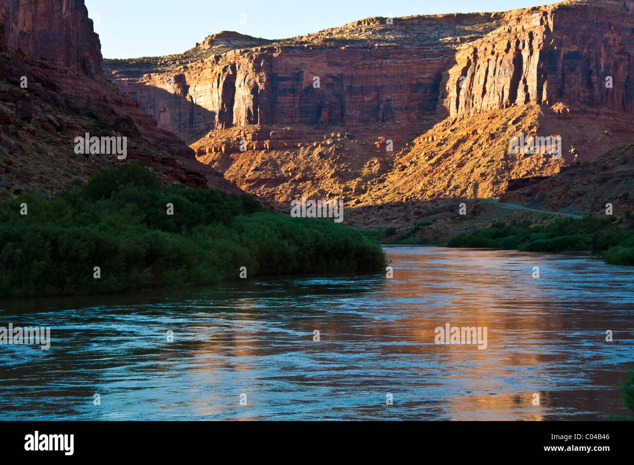 Scene from the Colorado River near Moab, Utah, USA Stock Photo - Alamy