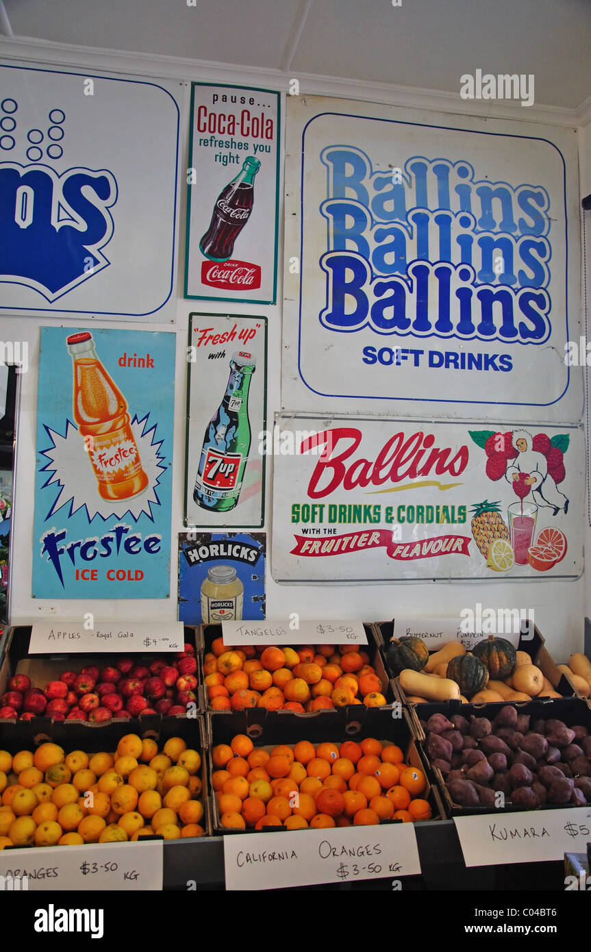 Interior view of traditional grocery store, Trafalgar Street, Nelson ...