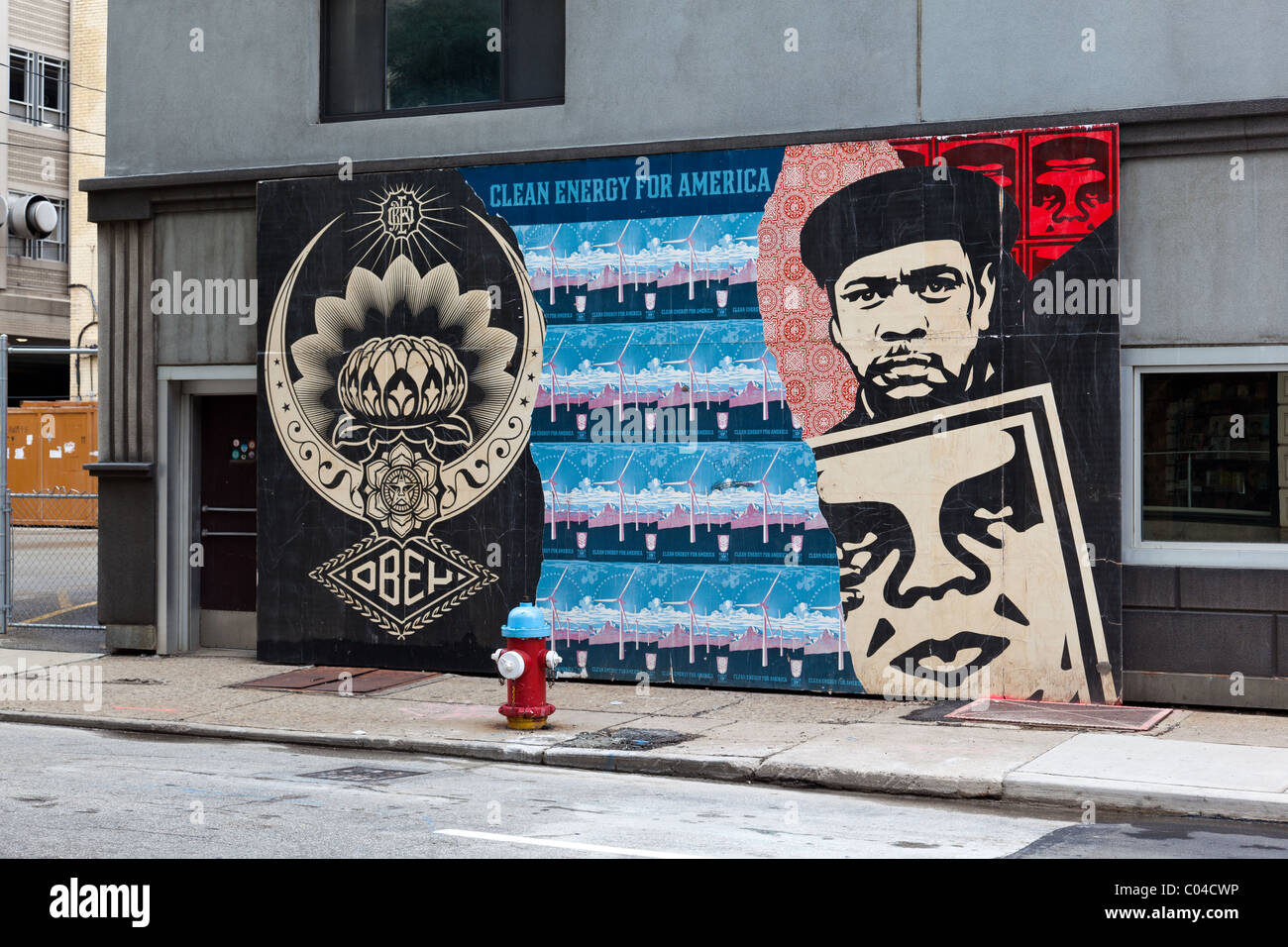 Downtown wall mural hi-res stock photography and images - Alamy