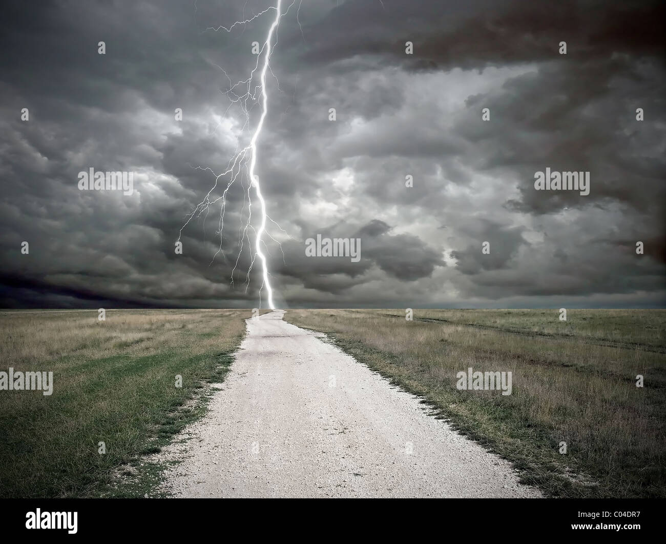 Lightning road hi-res stock photography and images - Alamy