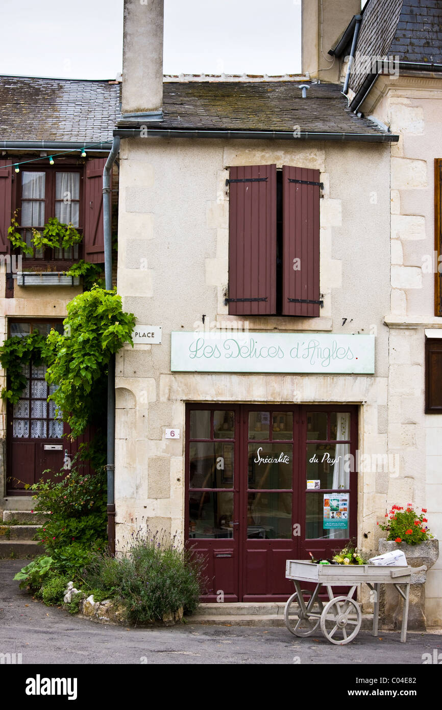 Les Delices d'Angles food shop in traditional French village of Angles ...