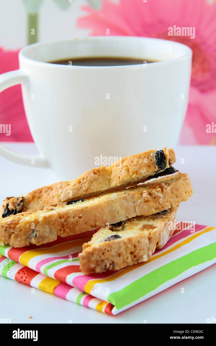 Italian cookie with coffee , typical italian sweet snack Stock Photo ...