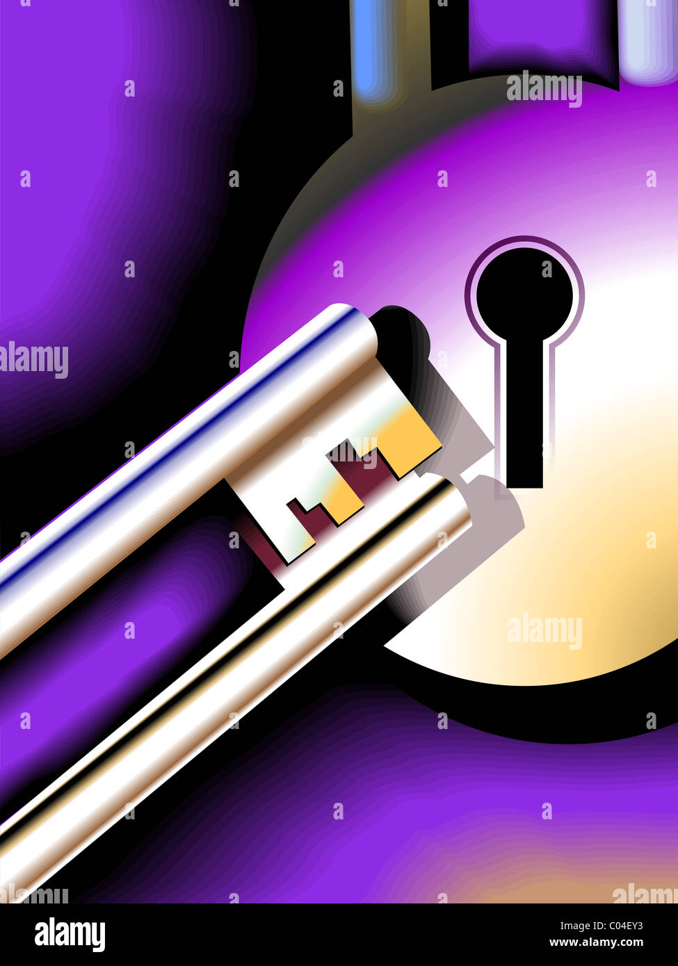 lock and key Stock Photo - Alamy