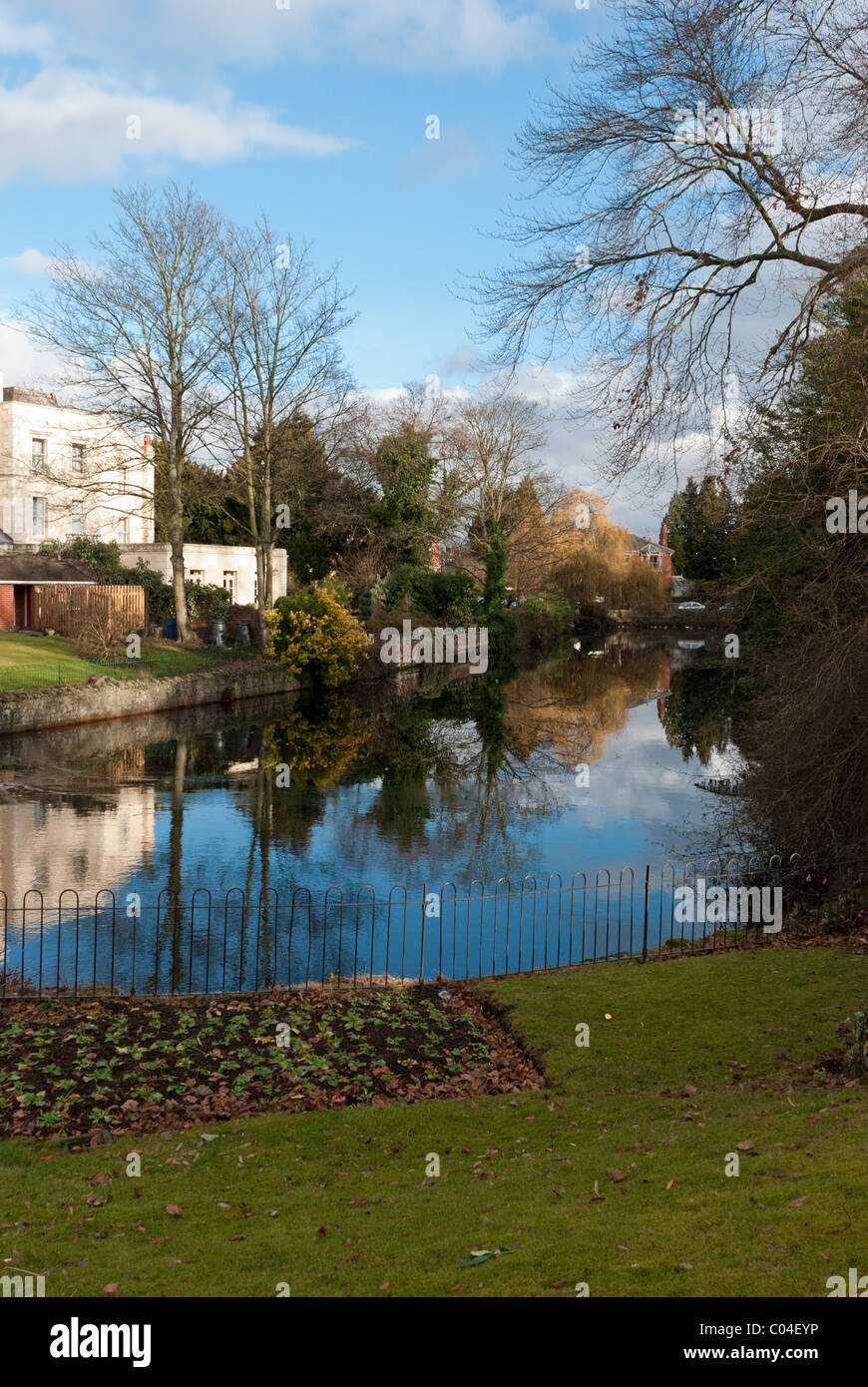 Castle Pool in Hereford Stock Photo - Alamy