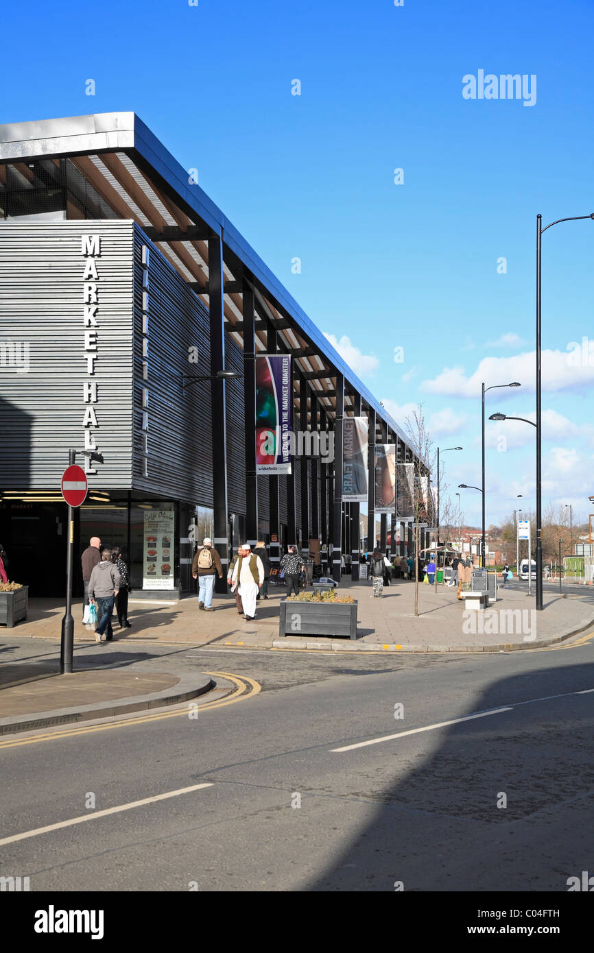 The new Market Hall, Wakefield, West Yorkshire, England, UK Stock Photo ...