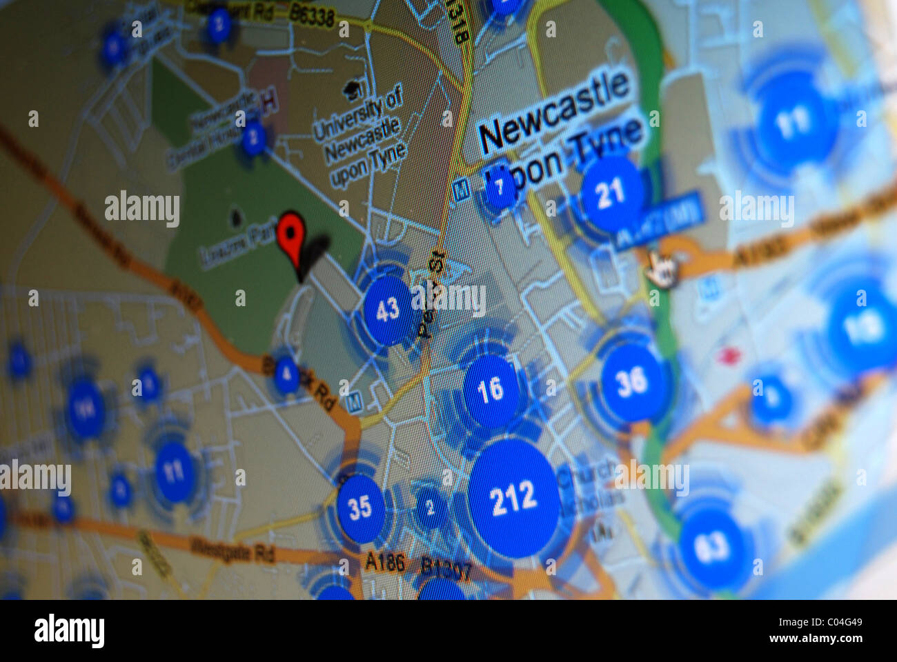 Police uk crime map of newcastle upon tyne hi-res stock photography and ... Police uk crime map of newcastle upon tyne hi-res stock photography and ...