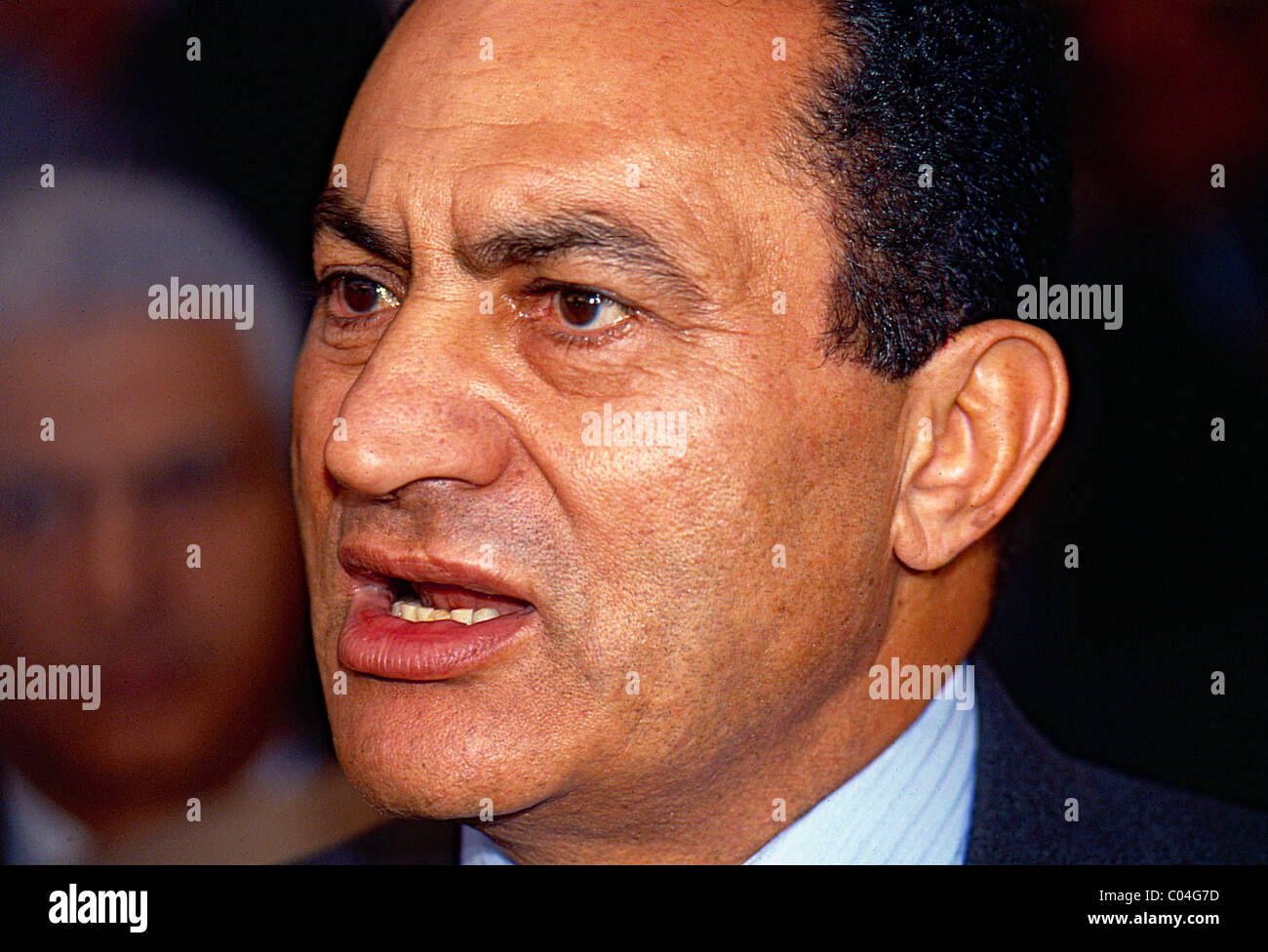 Egyptian President Hosni Mubarak Stock Photo - Alamy