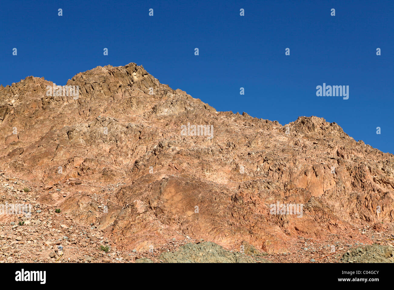 Mountainous, arid landscape on the Sinai Peninsula in Egypt Stock Photo ...